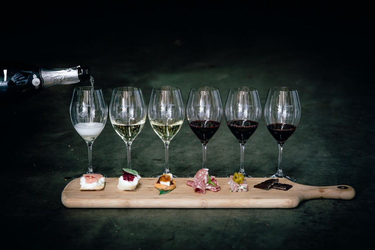 Wine Flight With Six Bites At Digiorgio Family Wines